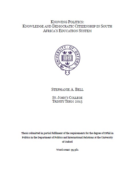 Academic Writing on Equal Education during Doron’s tenure - Doron Isaacs